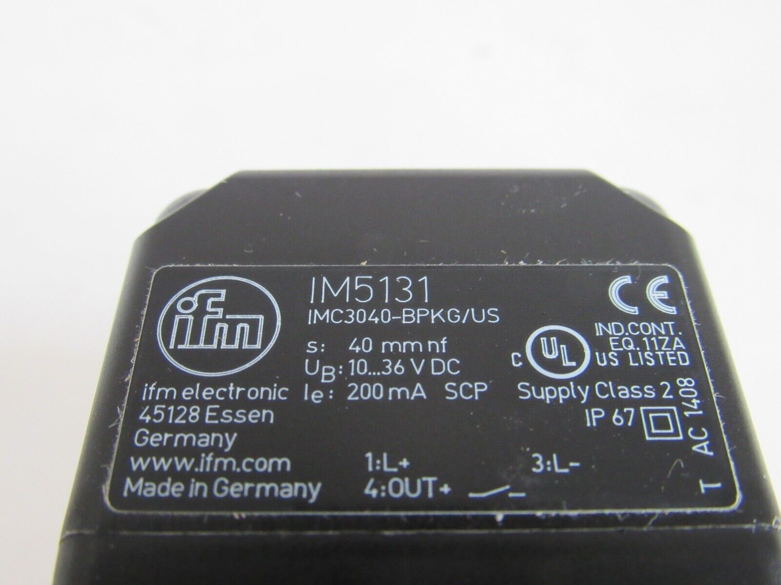 NEW EFECTOR IMC3040-BPKG/K1/US-100-DPS-IM5131 INDUCTIVE SENSOR - SB ...