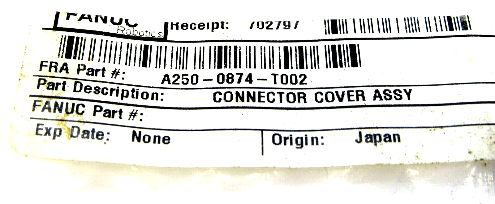 NEW FANUC A250-0874-T002 CONNECTOR COVER ASSY A2500874T002 - SB ...