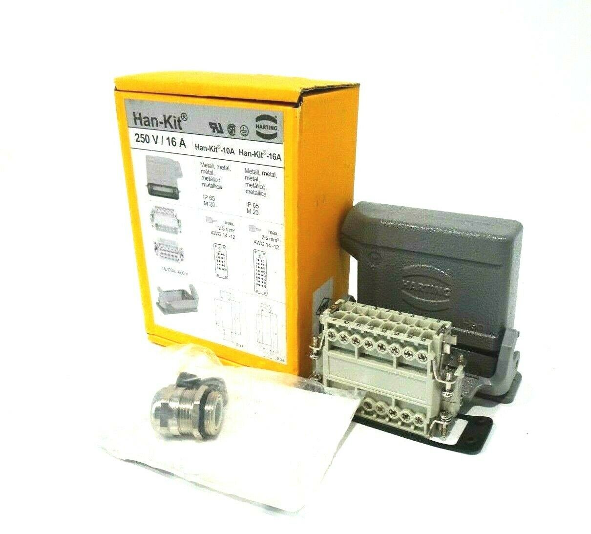 NEW HARTING 10200160000 HAN-KIT 16A - SB Industrial Supply, Inc.