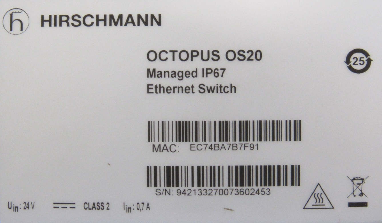 NEW HIRSCHMANN OCTOPUS OS20 ETHERNET SWITCH OS20-000800T5T5T5 ...