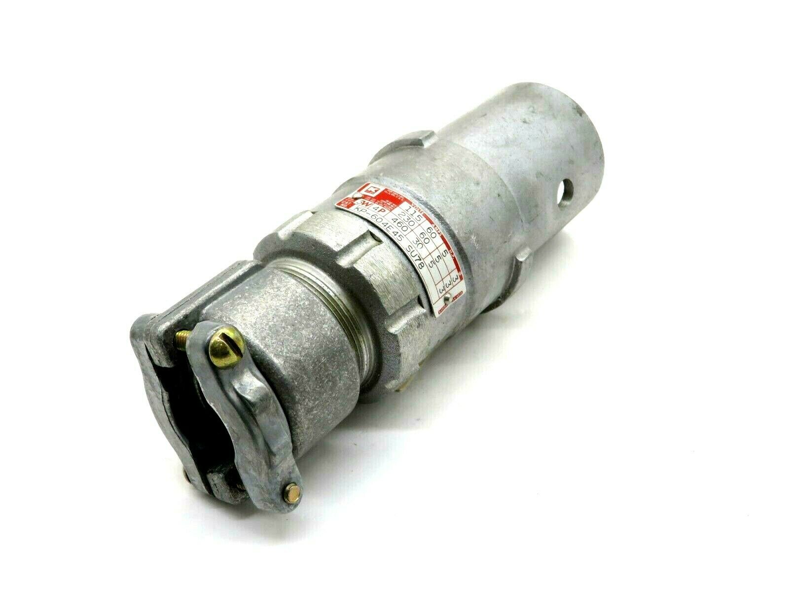 NEW KILLARK KP-604E45-SU78 PLUG 60AMP 115/230VAC 3WIRE 4POLE ...