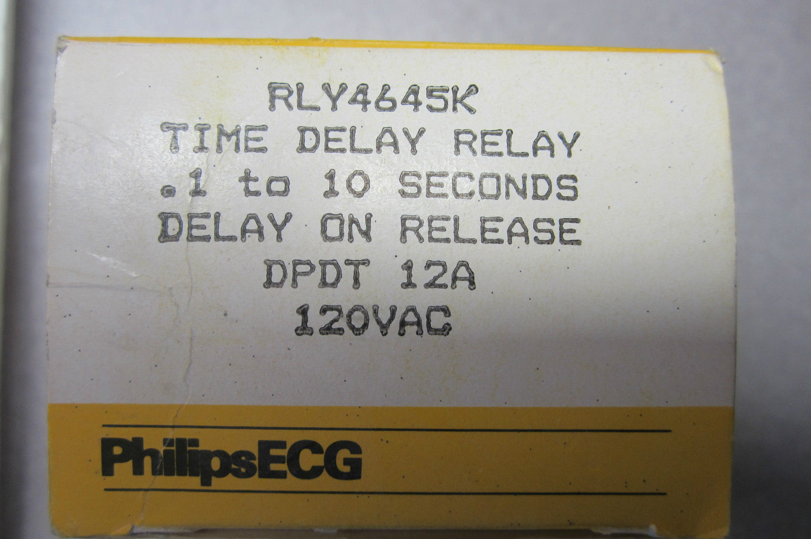 NEW PHILIPS ECG RLY4645K TIME DELAY/RELAY - SB Industrial Supply, Inc.