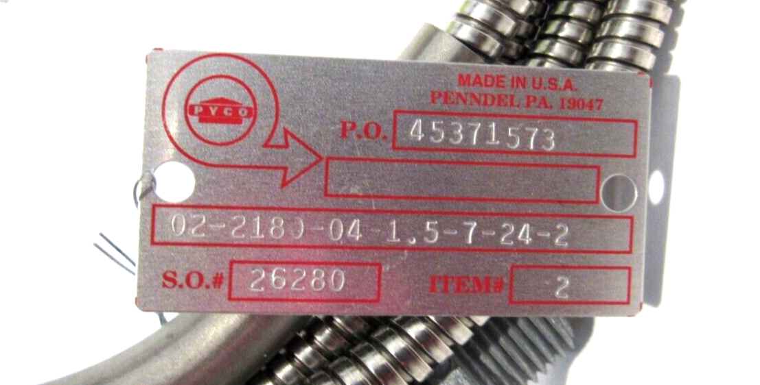 NEW PYCO 02-2180-04-1.5-7-24-2 THERMOCOUPLE 02218004157242 - SB ...