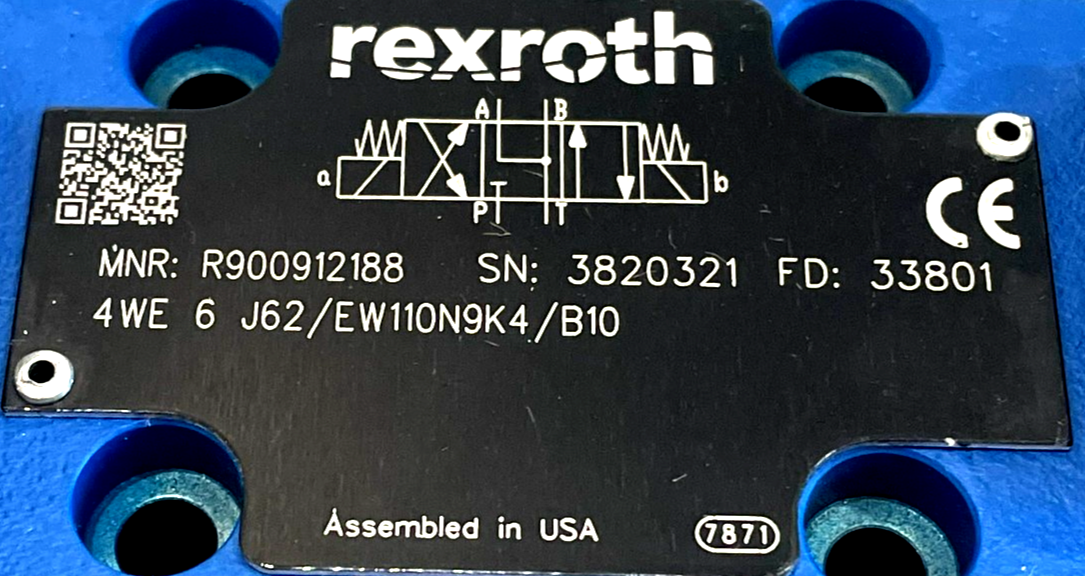 NEW REXROTH R900912188 DIRECTIONAL VALVE - SB Industrial Supply, Inc.