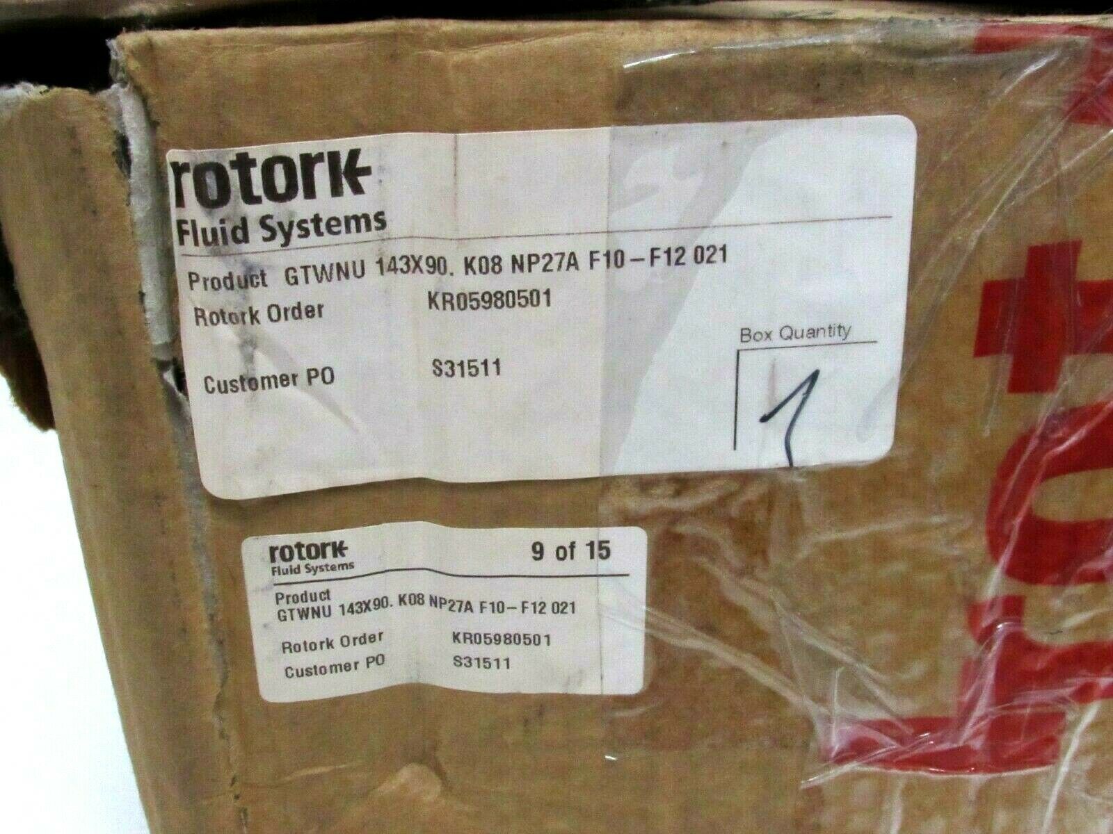 NEW ROTORK MODEL GT RCR GTWNU PNEUMATIC ACTUATOR ...