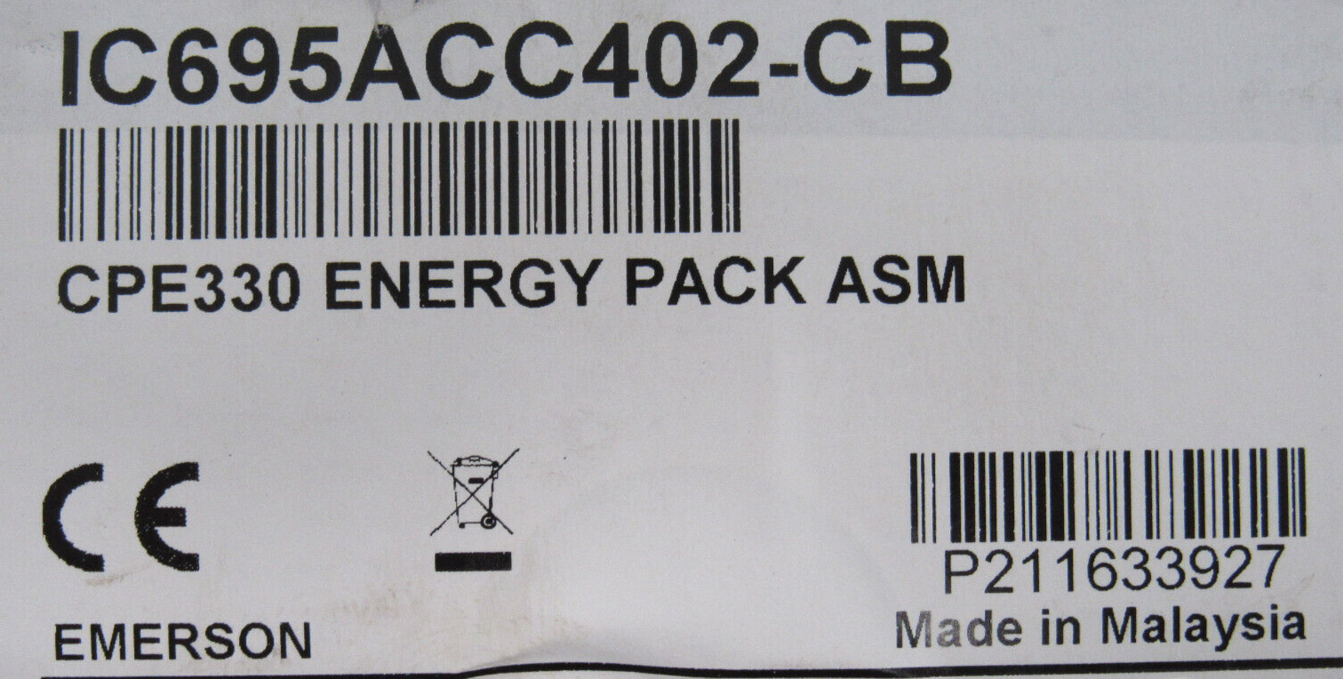 NEW SEALED GE FANUC IC695ACC402-CB ENERGY PACK IC695ACC402CB - SB ...