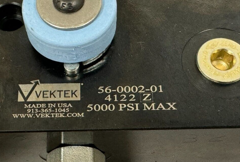 NEW VEKTEK 56-0002-01 MANUAL SHUTOFF VALVE DECOUPLER W/ 10-1016-01 ...
