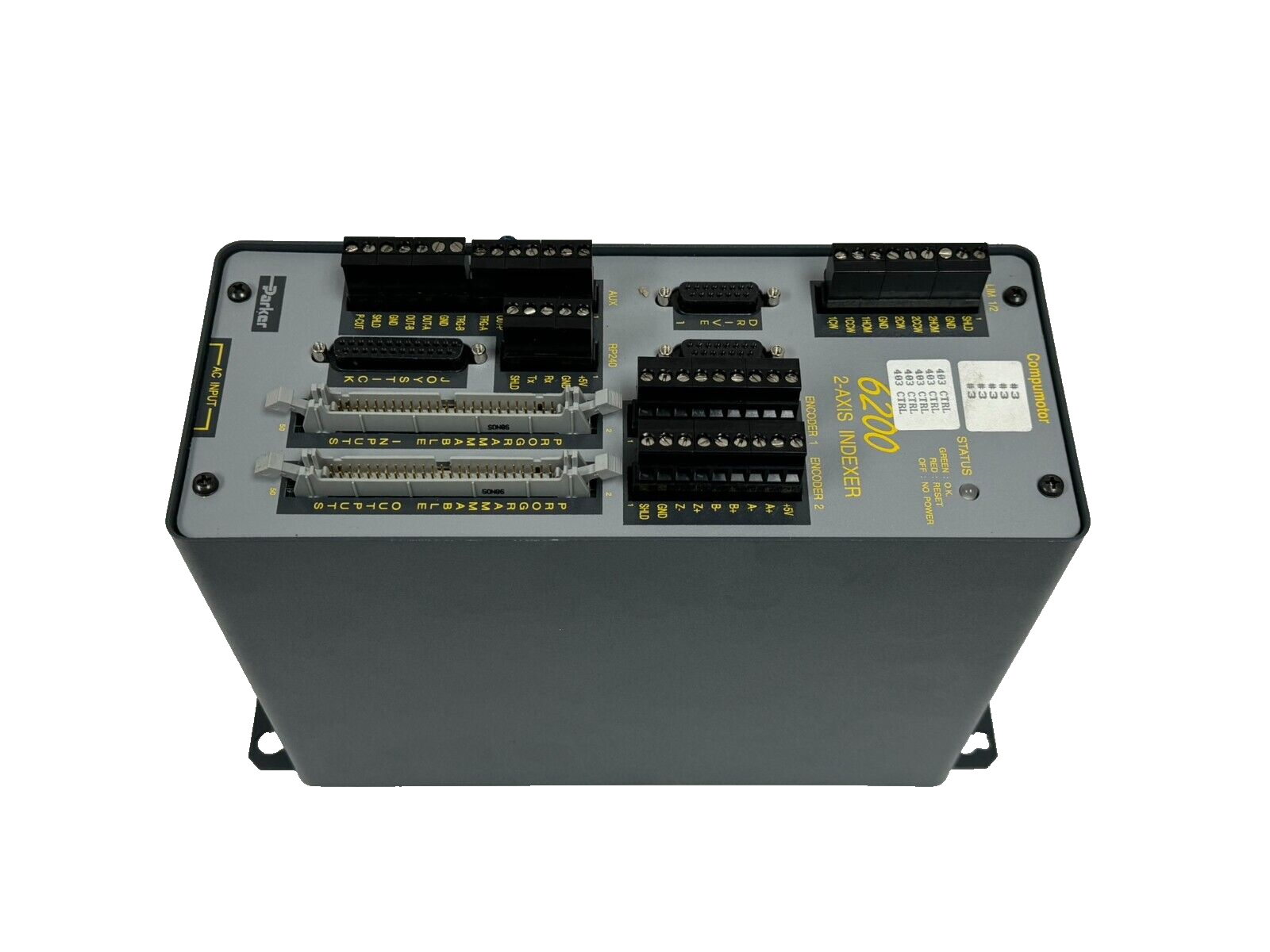 USED PARKER COMPUMOTOR 6200 SERVO CONTROLLER 2 AXIS INDEXER - SB ...