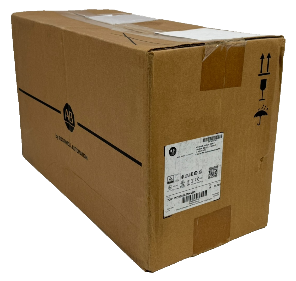 ALLEN BRADLEY 20G11ND022JA0NNNNN POWERFLEX 755 15HP SER. A UNOPENED ...