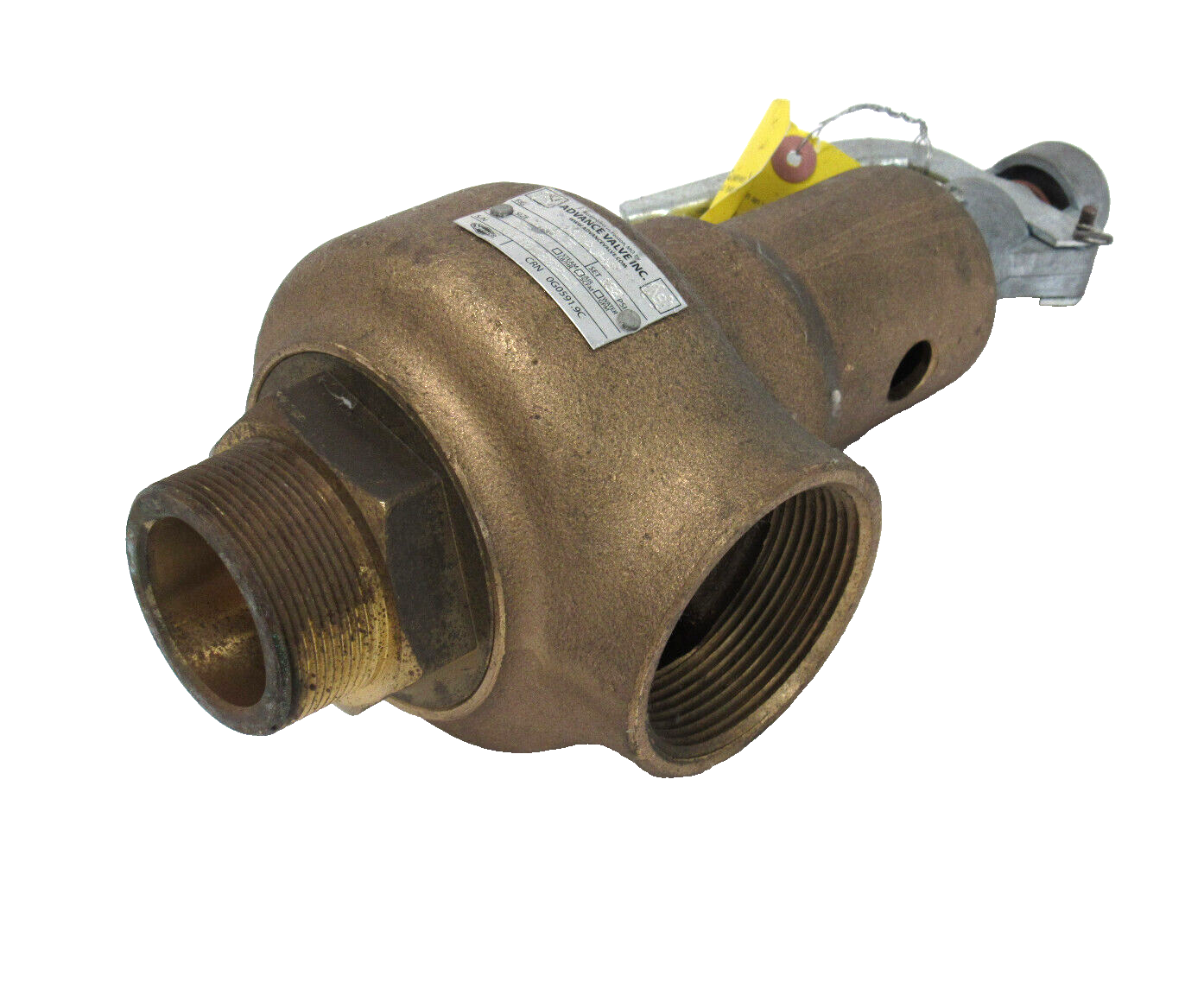 NEW ADVANCE VALVE 041AJHA SAFETY VALVE 132PSI 2"x2.5" - SB Industrial ...