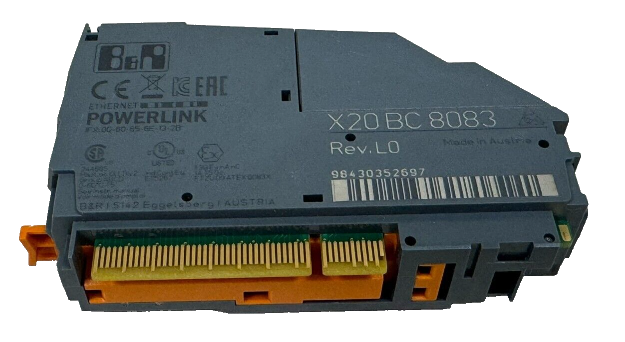NEW B&R X20-BC-8083 ETHERNET POWERLINK MODULE REV. L0 X20BC8083 - SB ...