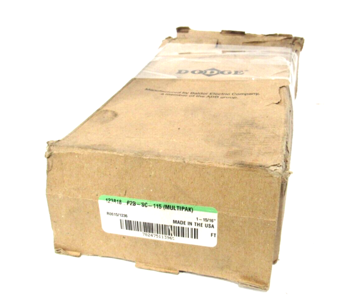 NEW DODGE P2B-SC-115 PILLOW BLOCK BEARING 123818 P2BSC115 - SB ...