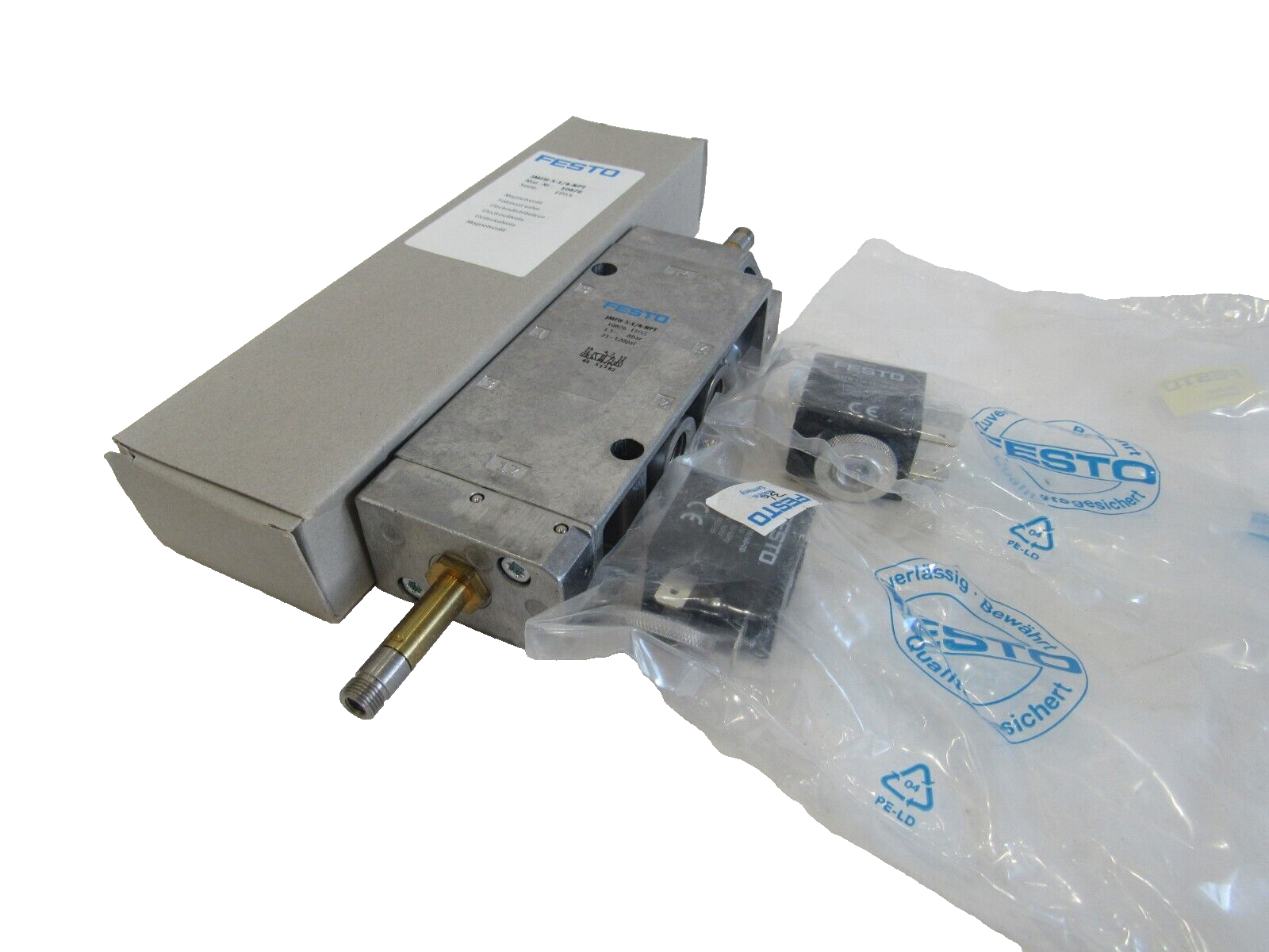 NEW FESTO JMFH-5-1/4-NPT SOLENOID VALVE W/COIL 10876 JMFH514NPT - SB ...