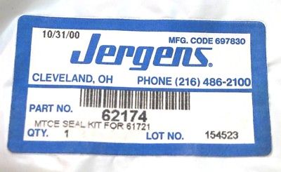 NEW JERGENS 62174 MTCE SEAL KIT - SB Industrial Supply, Inc.