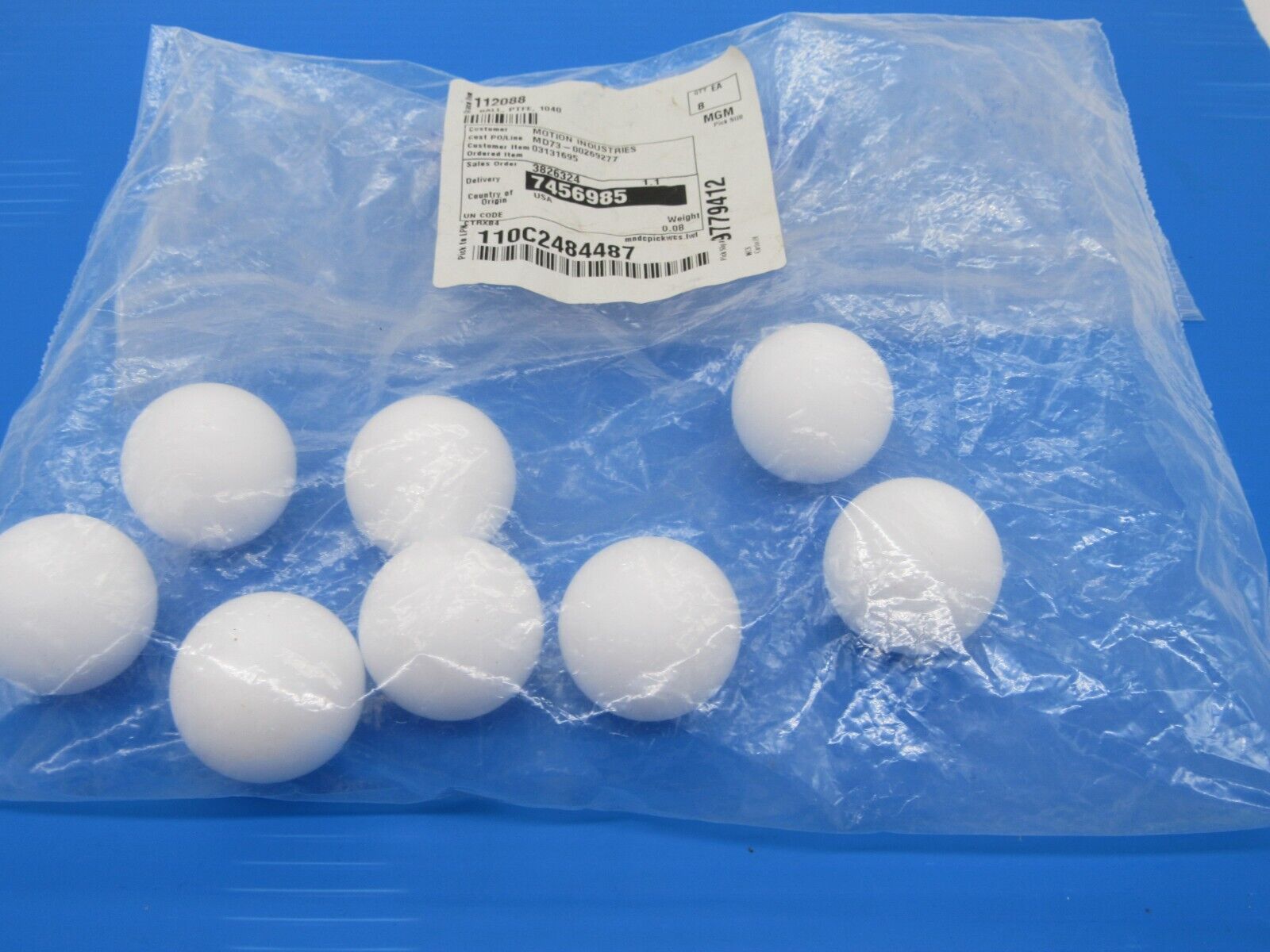 NEW LOT OF 8 GRACO 112088 TEFLON BALLS - SB Industrial Supply, Inc.