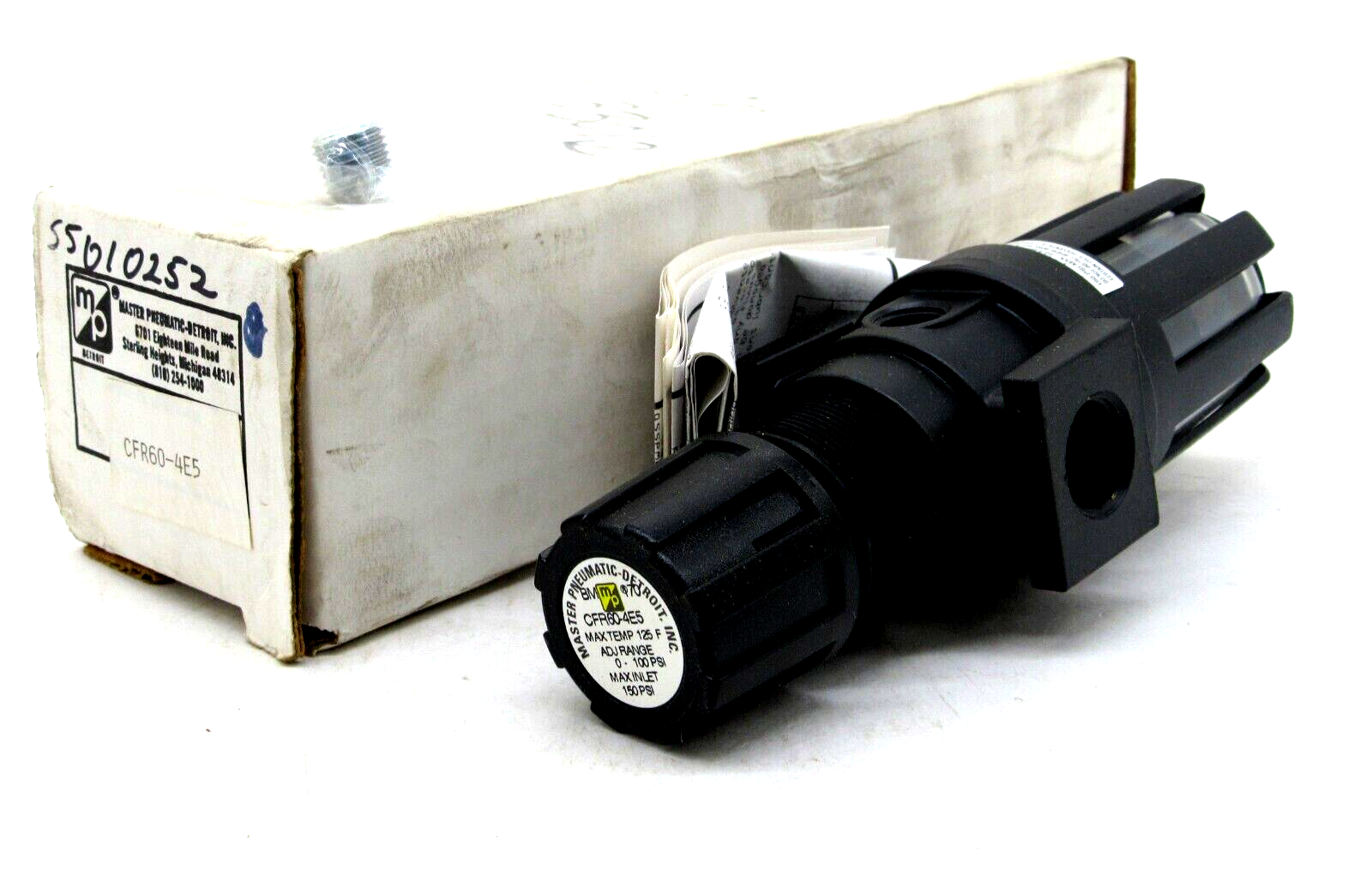 NEW MASTER PNEUMATIC CFR60-4E5 REGULATOR CFR604E5 - SB Industrial ...