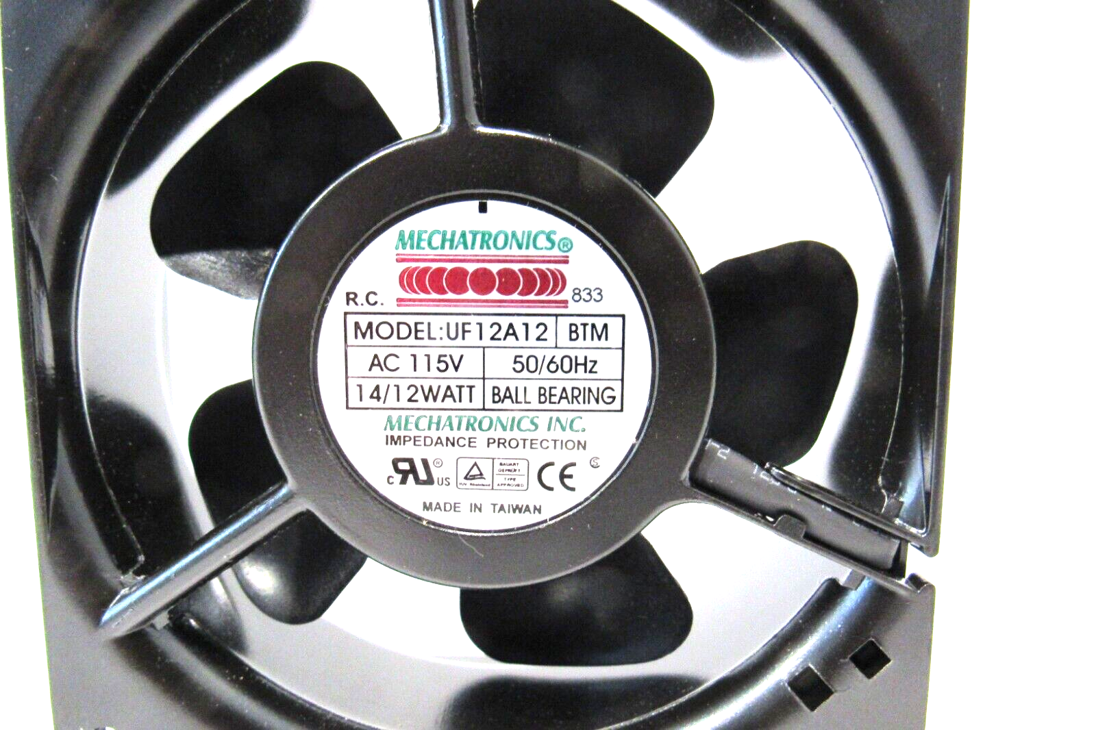 NEW MECHATRONICS UF12A12 BTM AXIAL FAN UF12A12 - SB Industrial Supply, Inc.
