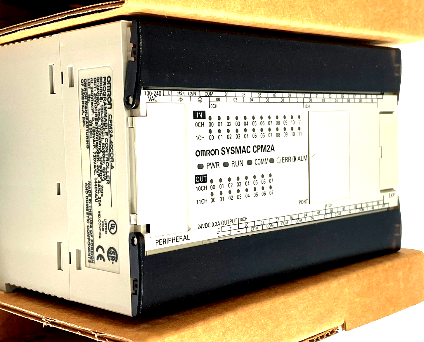 NEW OMRON CPM2A-40CDR-A PROGRAMMABLE LOGIC CONTROLLER CPM2A40CDRA - SB Industrial Supply, Inc.