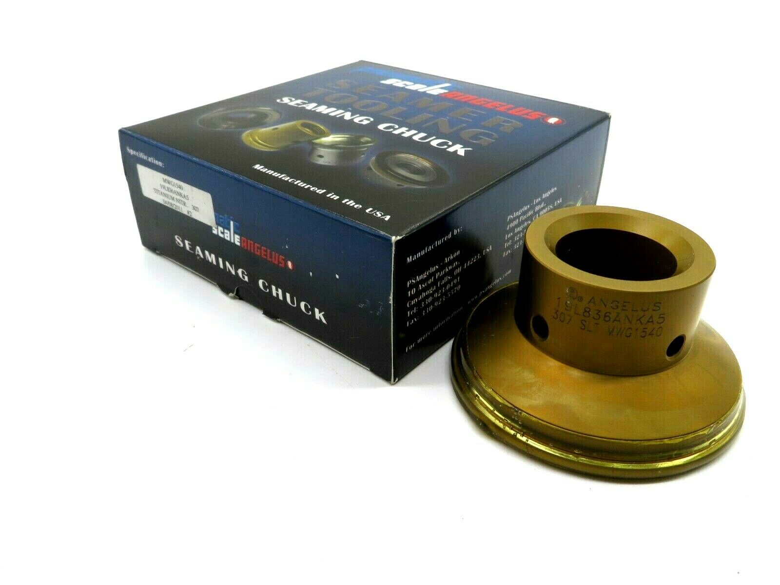 NEW PS ANGELUS 19L836ANKA5 SEAMING CHUCK TITANIUM - SB Industrial ...