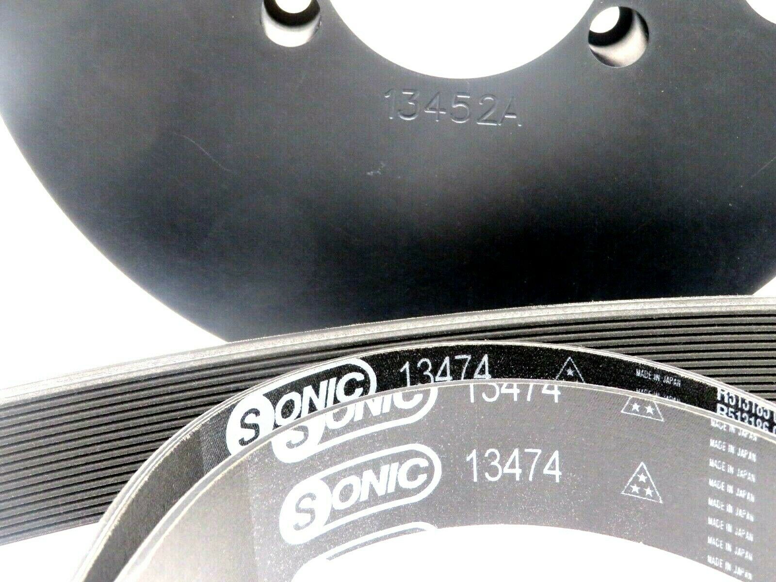 NEW SONIC AIR SYSTEMS 13452A PULLEY WITH BELTS 13474 13668 - SB ...
