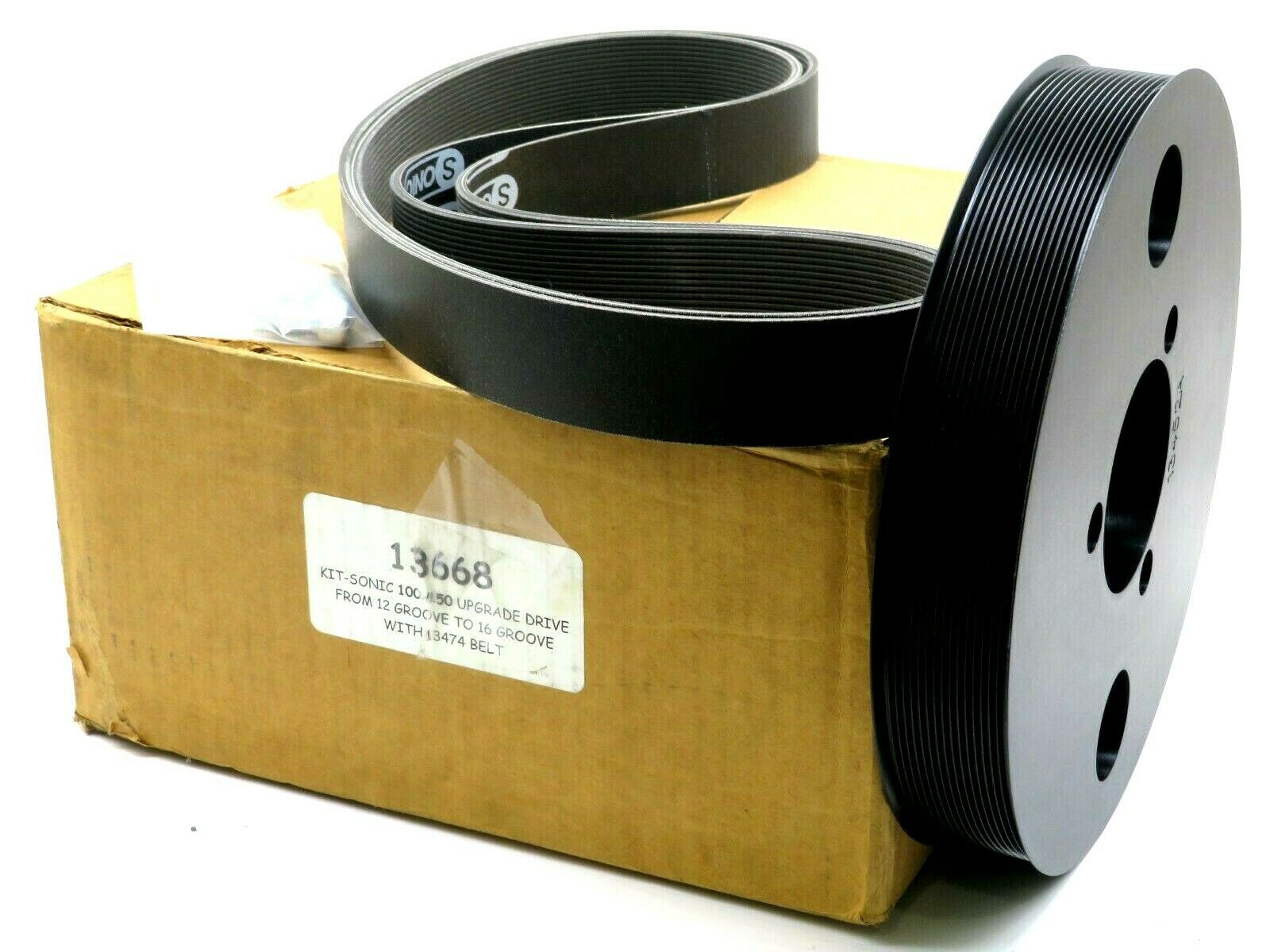 NEW SONIC AIR SYSTEMS 13452A PULLEY WITH BELTS 13474 13668 - SB ...