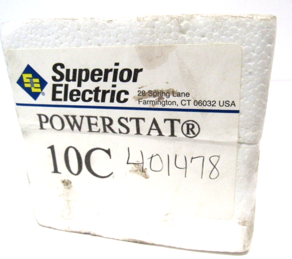 NEW SUPERIOR ELECTRIC TYPE 10C VARIABLE TRANSFORMER - SB Industrial ...