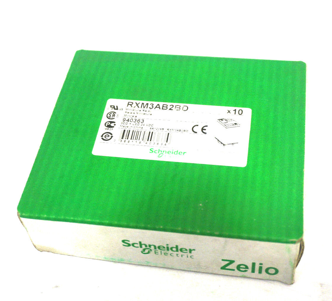 10 NEW SCHNEIDER ELECTRIC RXM3AB2BD RELAYS - SB Industrial Supply, Inc.