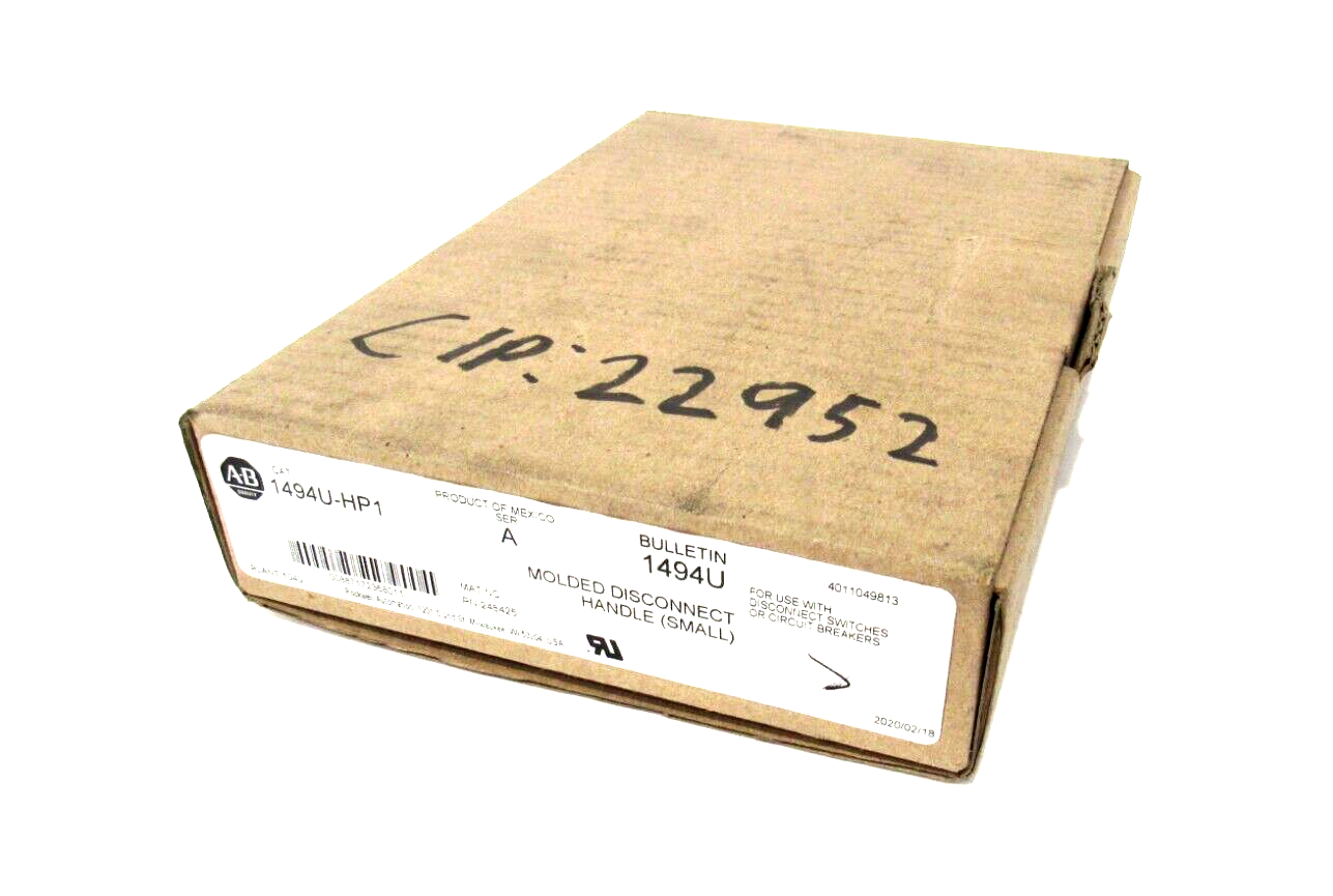 ALLEN BRADLEY 1494U-HP1 DISCONNECT HANDLE SER.A 1494UHP1 NEW SURPLUS ...