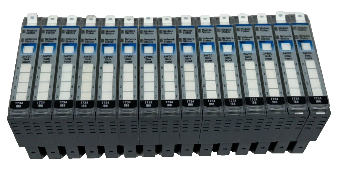 LOT OF 16 USED 1734-IB8 INPUT MODULES SER. D FW: 3.022 1734IB8 - SB ...