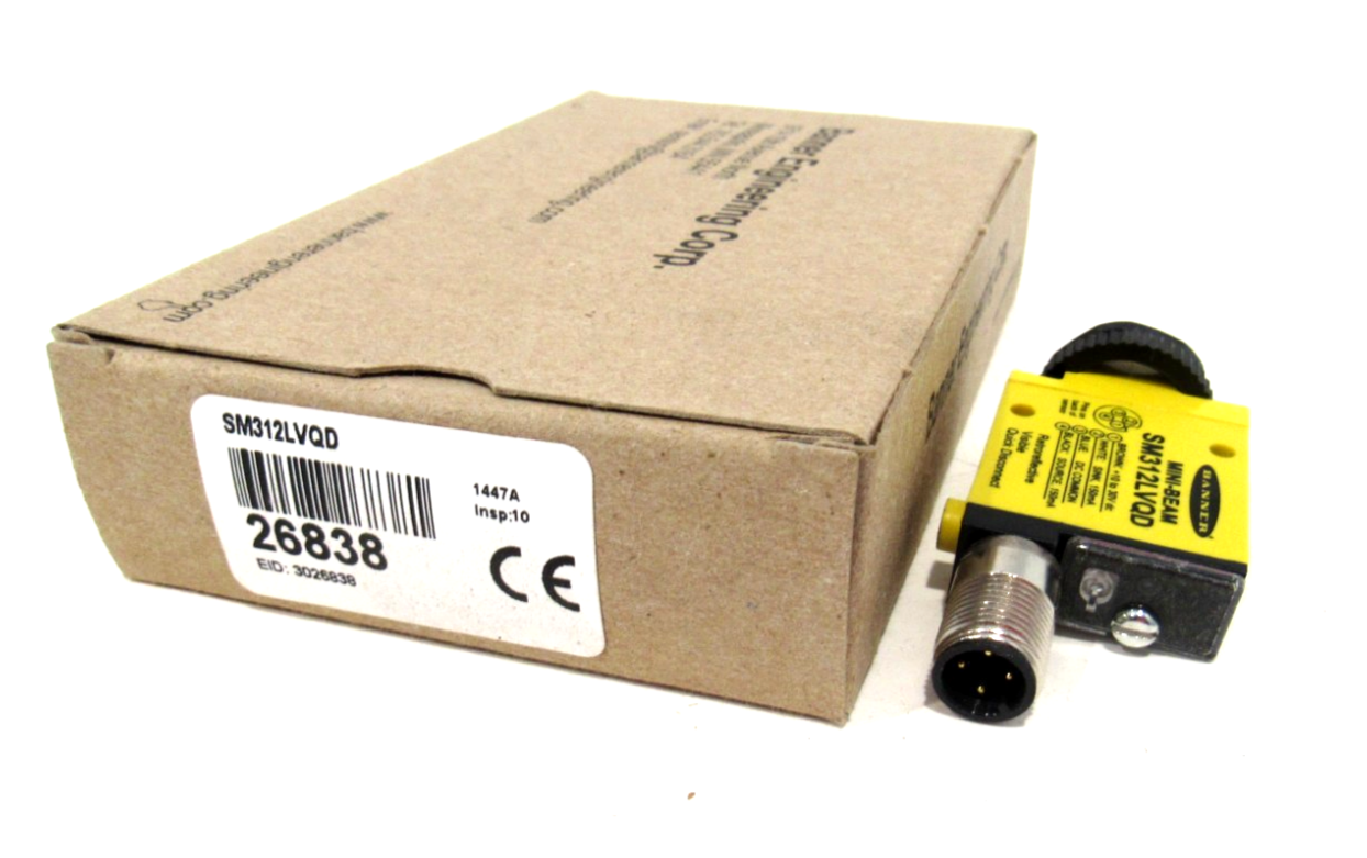 NEW BANNER ENGINEERING SM312LVQD PHOTOELECTRIC SENSOR 26838 - SB ...