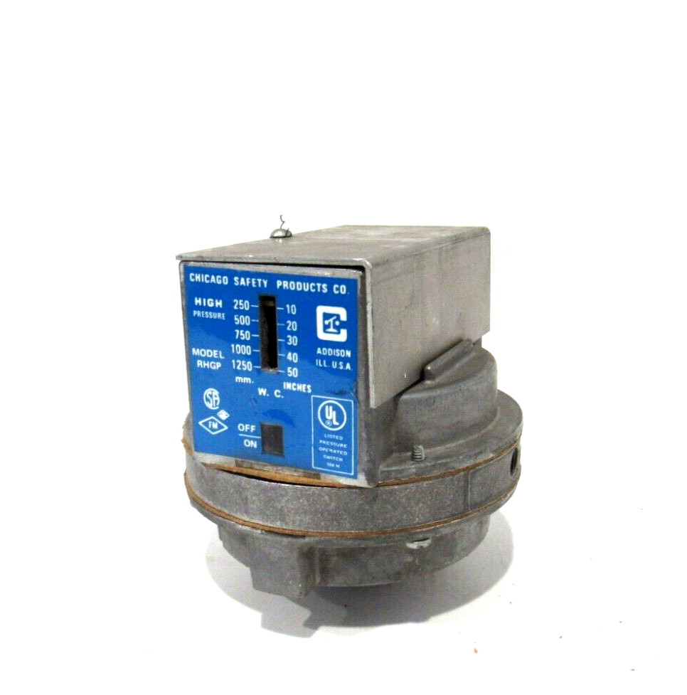 NEW CHICAGO SAFETY PRODUCTS RHGP PRESSURE SWITCH - SB Industrial Supply ...