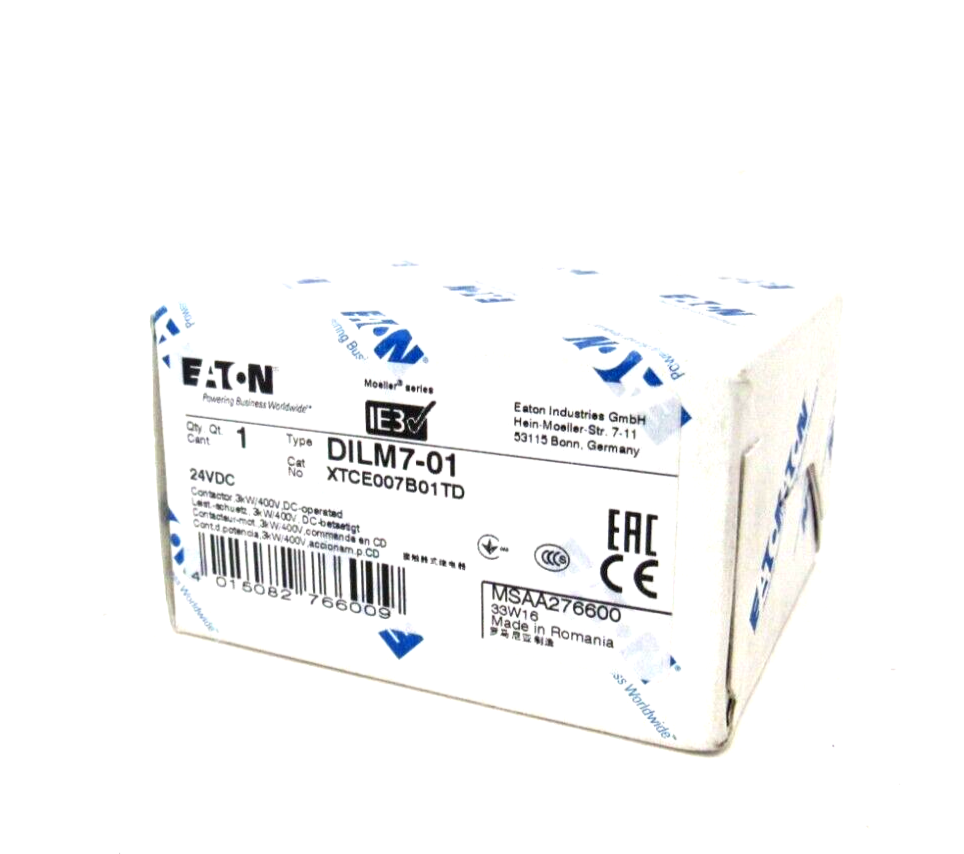 NEW EATON DILM7-01 CONTACTOR 24VDC DILM701 - SB Industrial Supply, Inc.