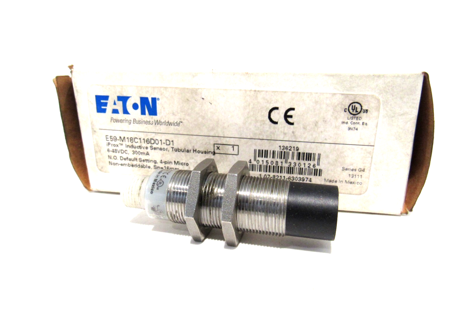 NEW EATON E59-M18C116D01-D1 INDUCTIVE SENSOR E59M18C116D01D1 - SB ...