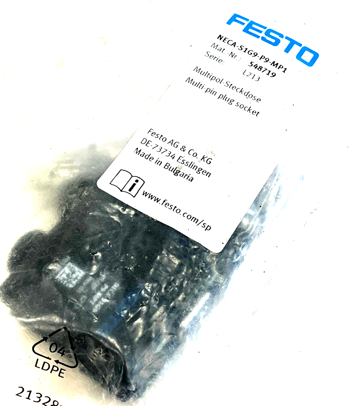 NEW FESTO NECA-S1G9-P9-MP1 MULTI PIN PLUG SOCKET NECAS1G9P9MP1 548719 ...