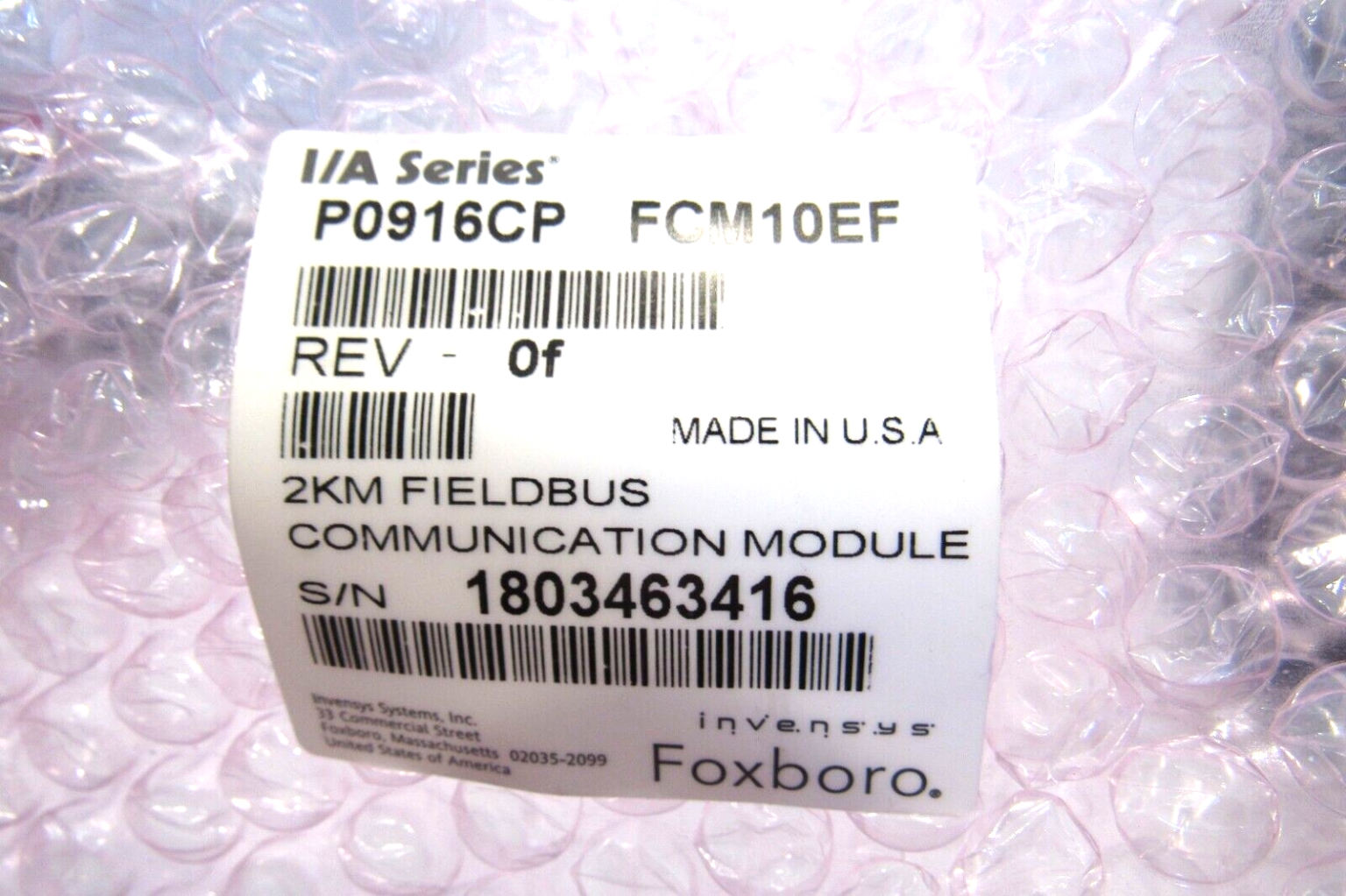 NEW FOXBORO P0916CP COMMUNICATION MODULE - SB Industrial Supply, Inc.