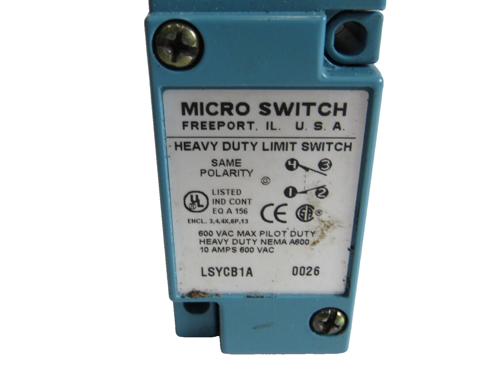 NEW HONEYWELL LSYCB1A LIMIT SWITCH - SB Industrial Supply, Inc.