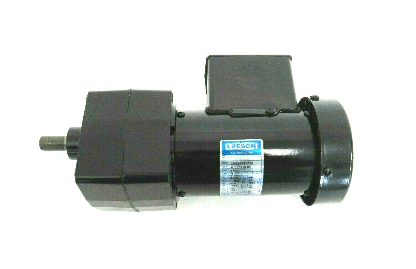 NEW LEESON CM31P17FZ2A GEAR MOTOR 1/15HP 115V 90:1 M1125128.00 - SB ...