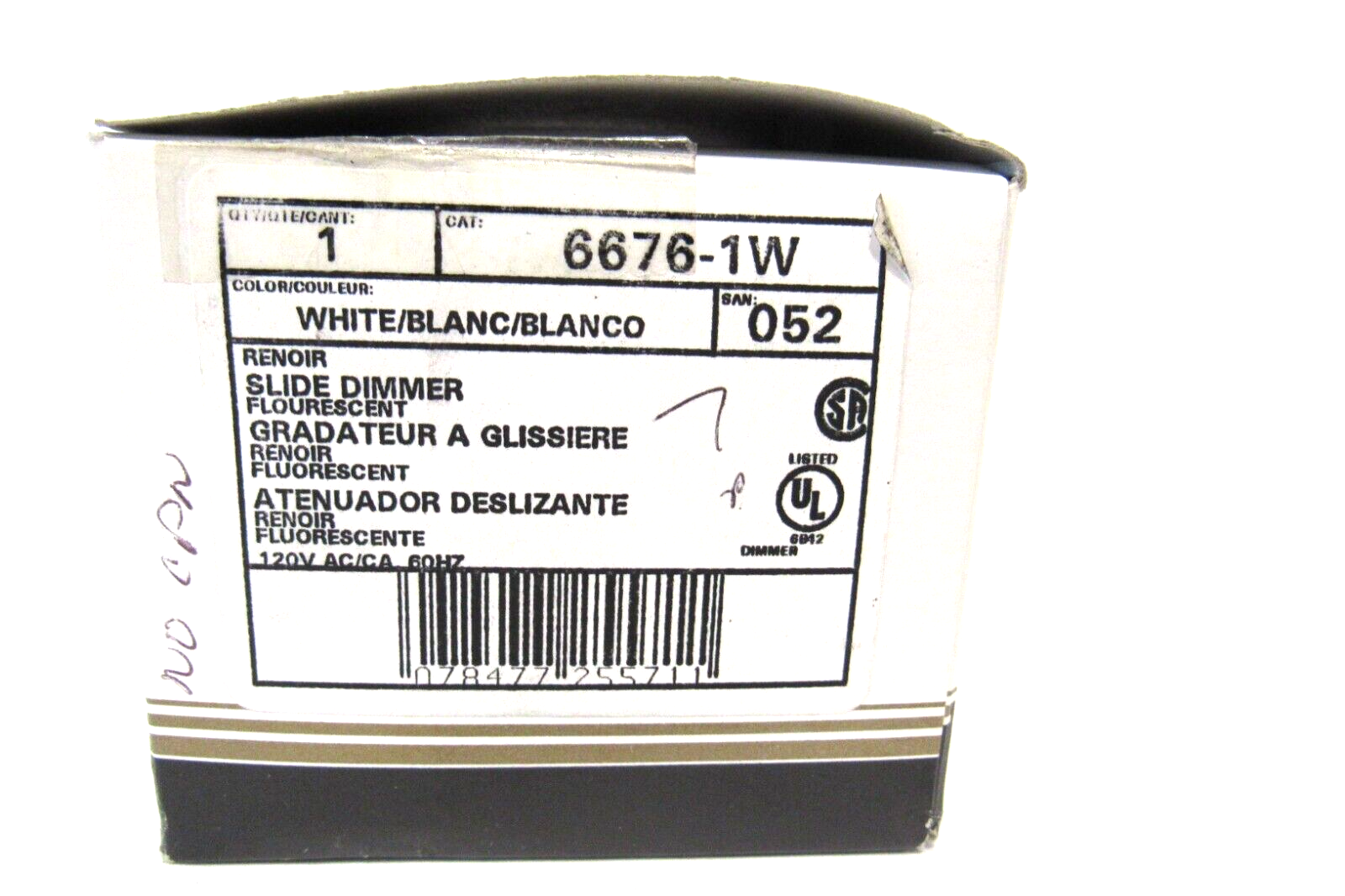 NEW LEVITON 6676-1W FLUORESCENT DIMMER 66761W - SB Industrial Supply, Inc.