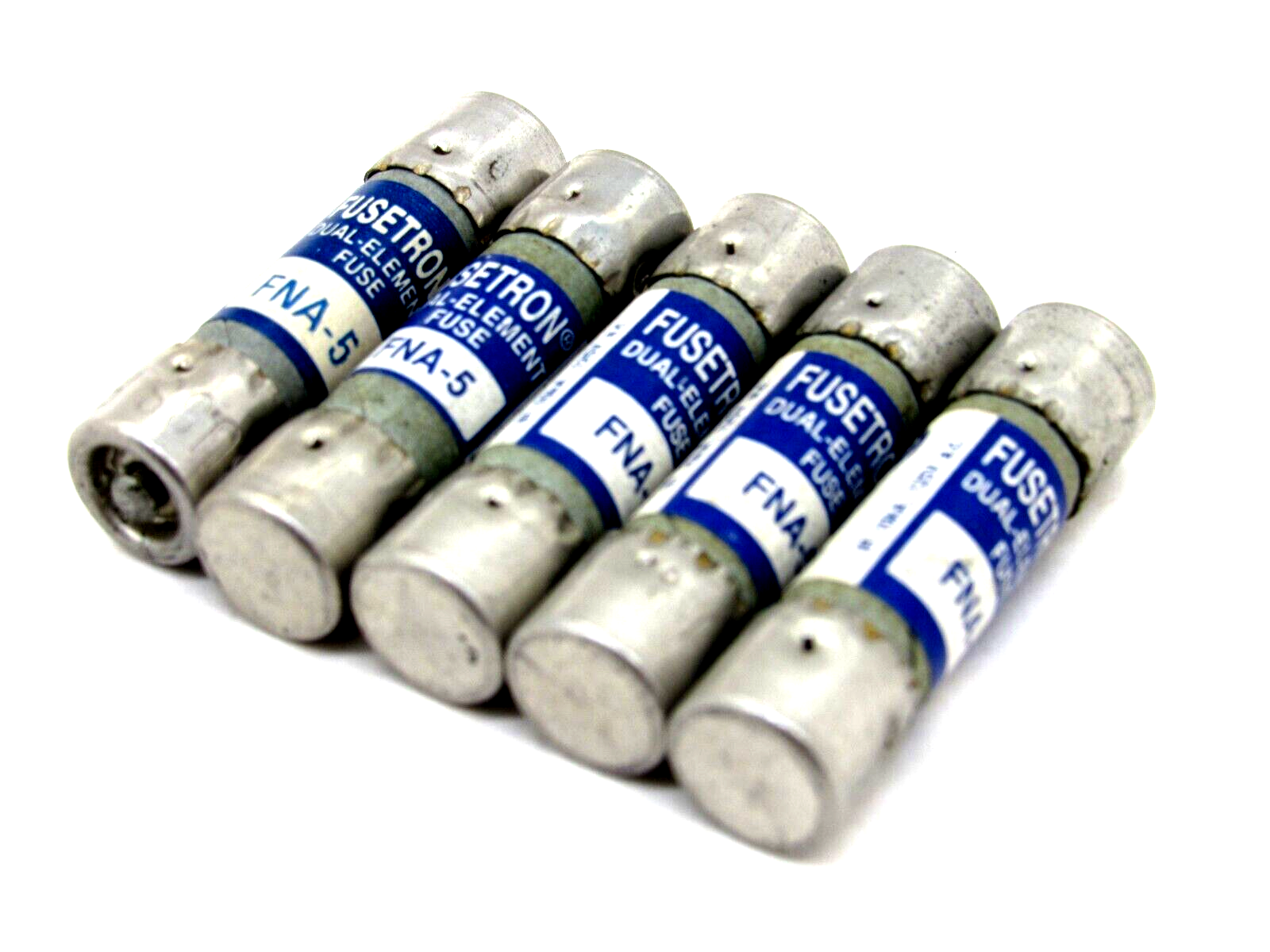 NEW LOT OF 5 FUSETRON FNA-5 FUSES FNA5 - SB Industrial Supply, Inc.