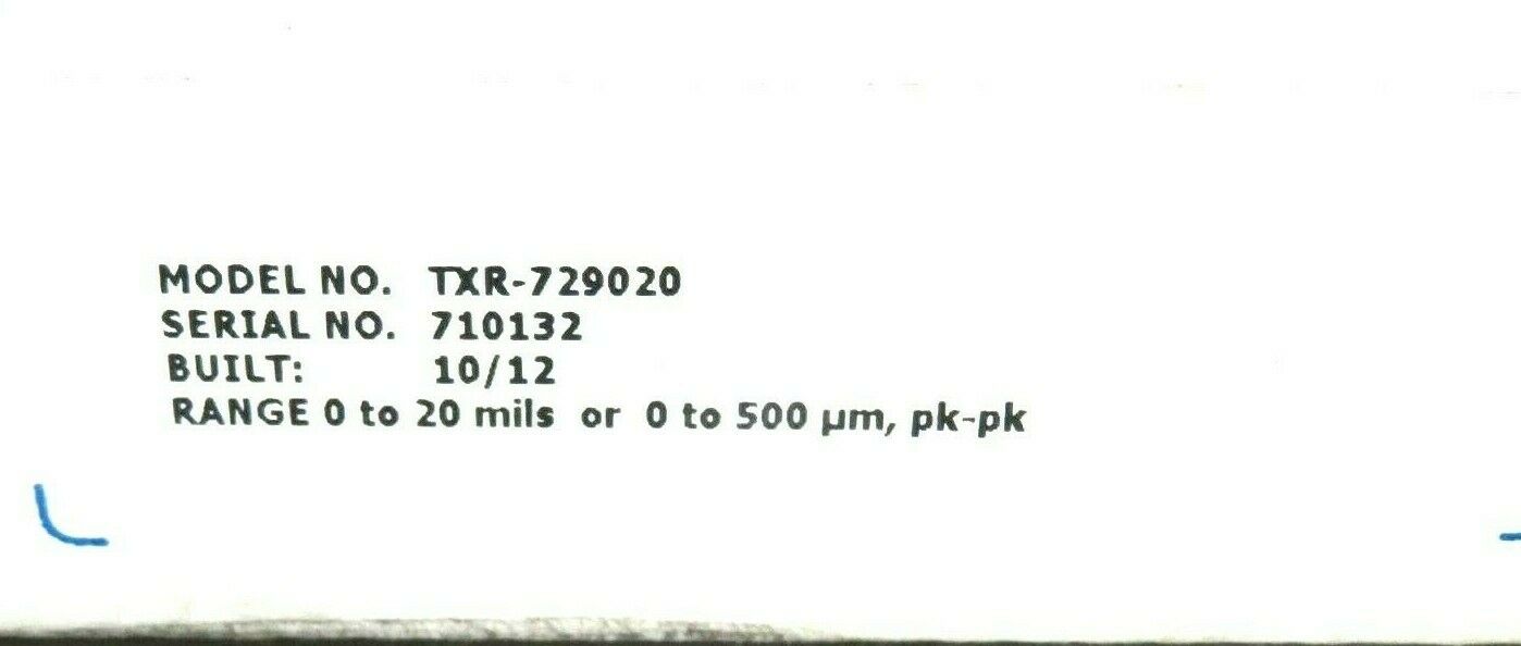 NEW METRIX TXR -729020 PROXIMITY SENSOR TXR729020 - SB Industrial ...