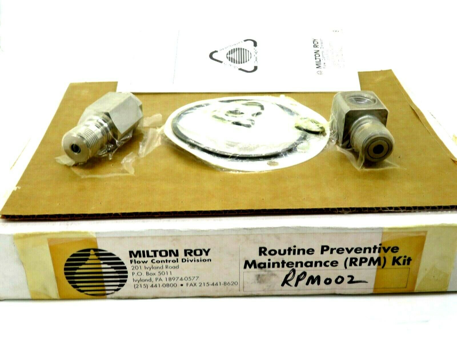NEW MILTON ROY RPM002 MAINTENANCE KIT - SB Industrial Supply, Inc.