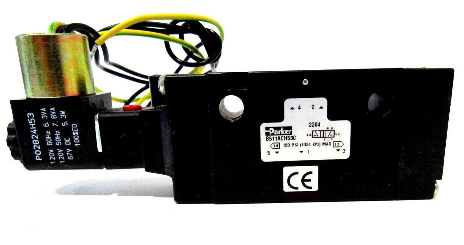 NEW PARKER B511ACH53C SOLENOID VALVE - SB Industrial Supply, Inc.