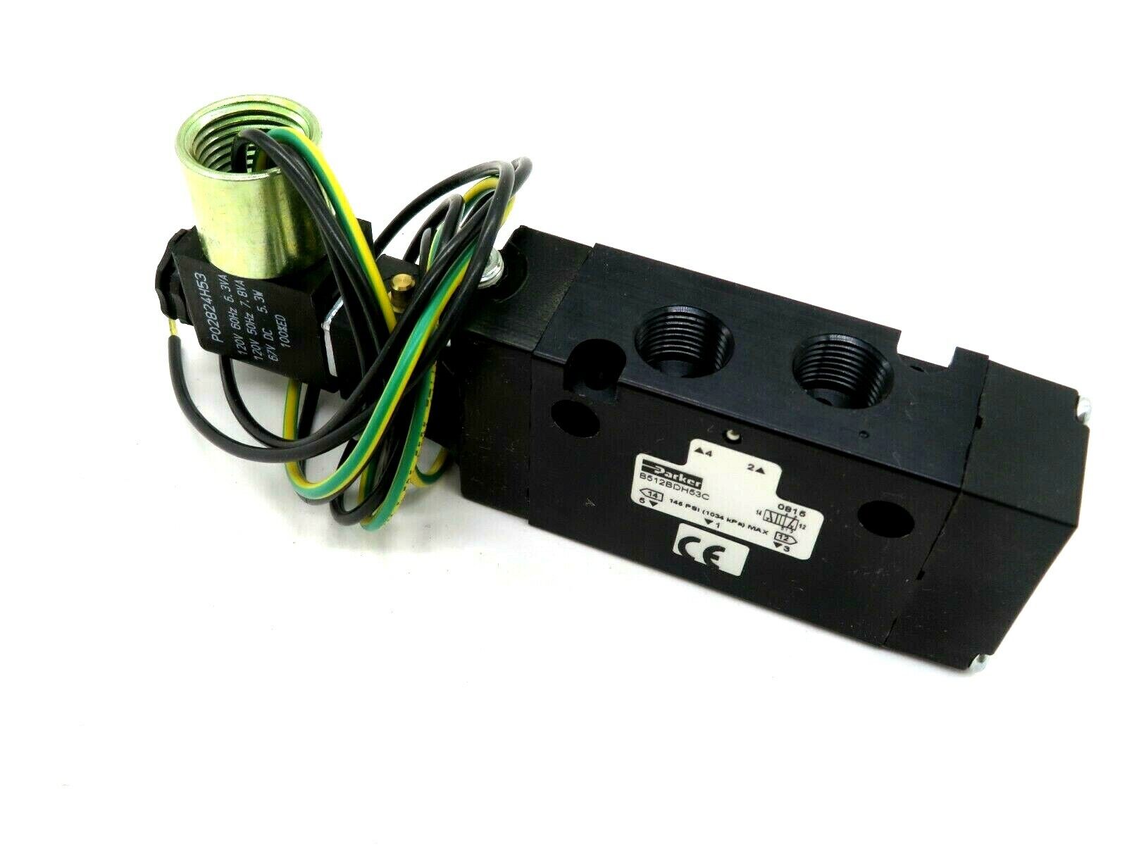 NEW PARKER B512BDH53C VALVE 3/8" 4W 2P - SB Industrial Supply, Inc.