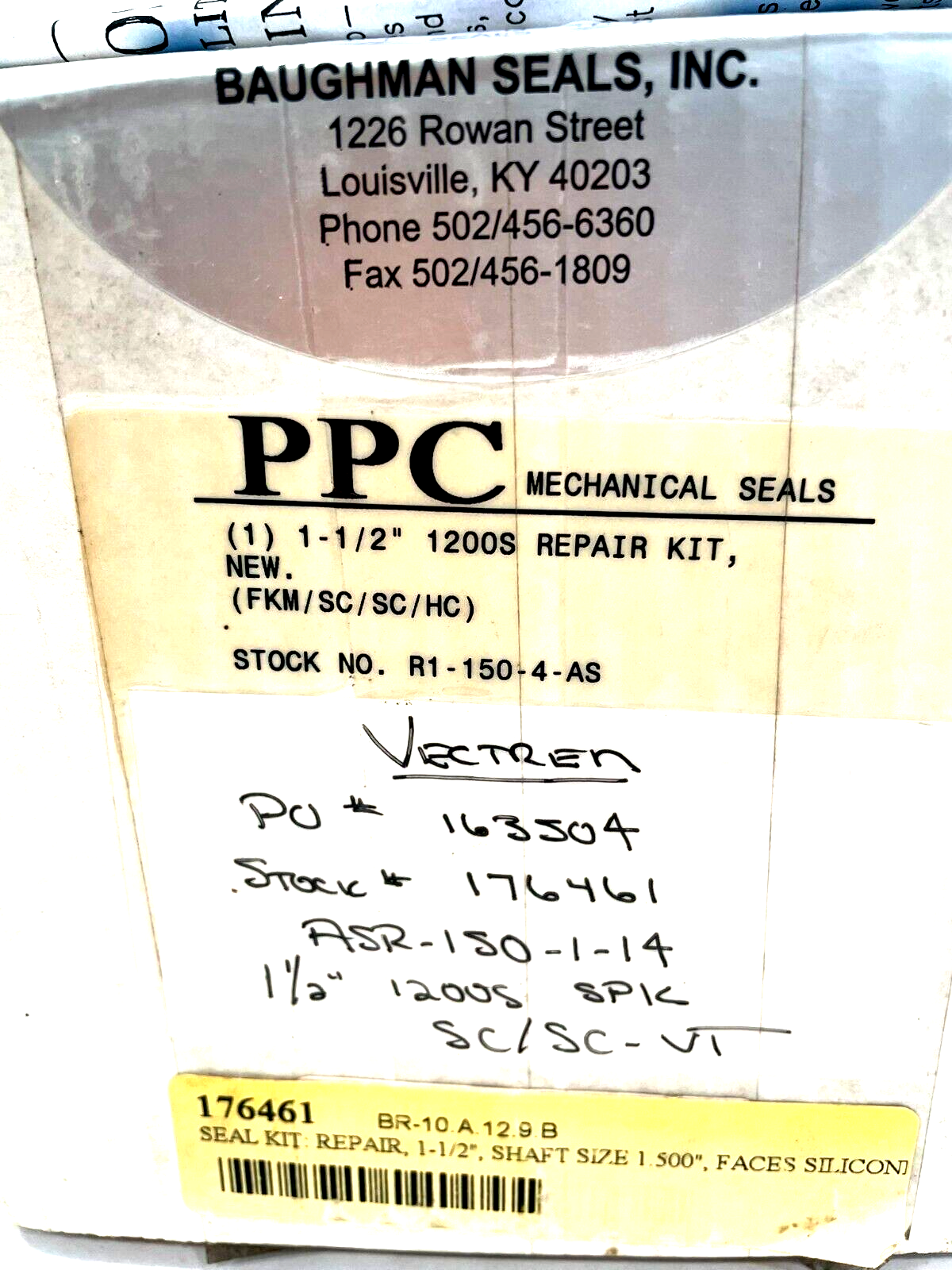 NEW PPC ASR-150-1-14 REPAIR KIT 1 1/2" 1200S SPK ASR150114 - SB ...