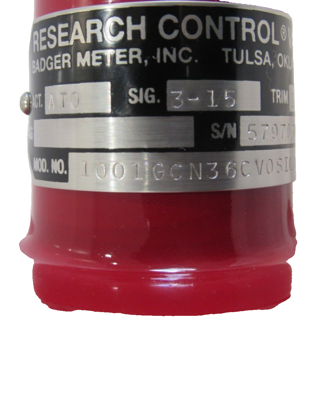 NEW RESEARCH CONTROL VALVE 1001GCN36CV0SILN36 VALVE - SB Industrial ...