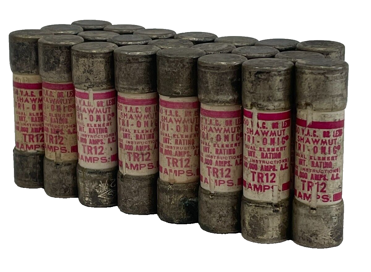 NEW SHAWMUT TRI-ONIC TR12 FUSES LOT OF 22 - SB Industrial Supply, Inc.