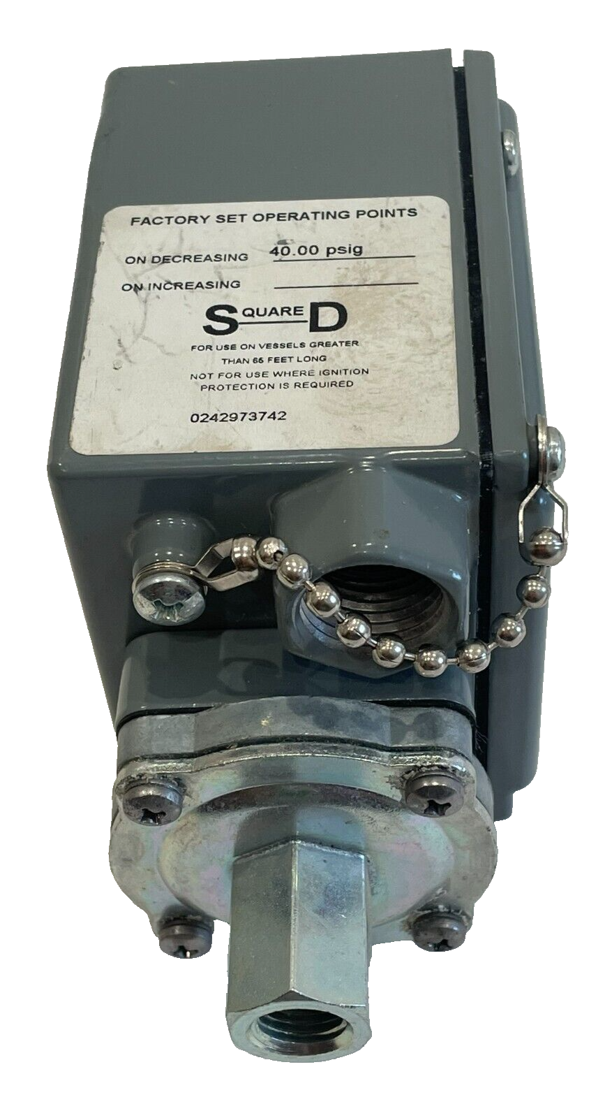 NEW SQUARE D 9012 GAW-4 PRESSURE SWITCH SERIES C 9012GAW4 - SB ...