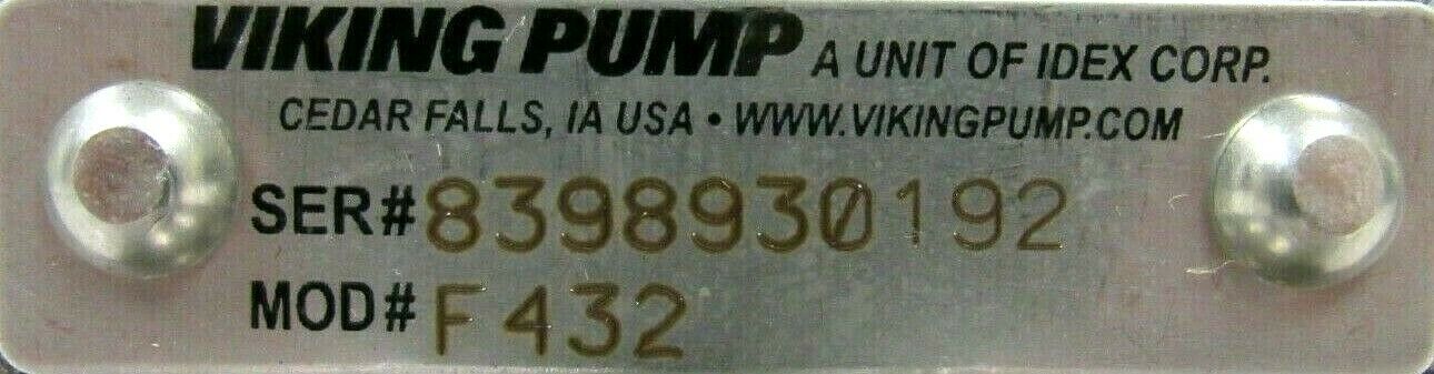 NEW VIKING PUMP F432 HYDRAULIC PUMP - SB Industrial Supply, Inc.
