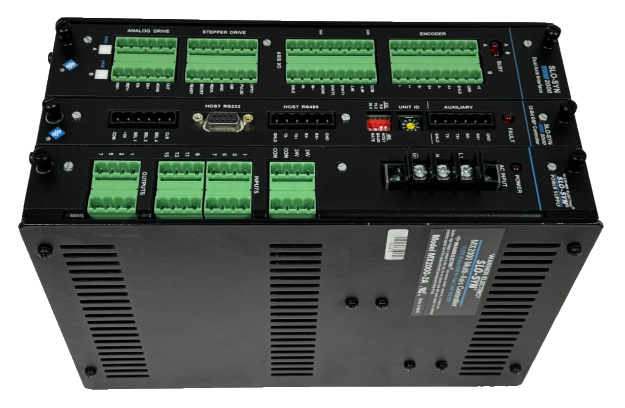 NEW WARNER ELECTRIC MX2000-2A SLO-SYN MULTI-AXIS CONTROLLER MX2000 - SB ...