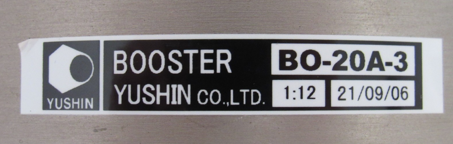 NEW YUSHIN BO-20A-3 BOOSTER BO20A3 - SB Industrial Supply, Inc.